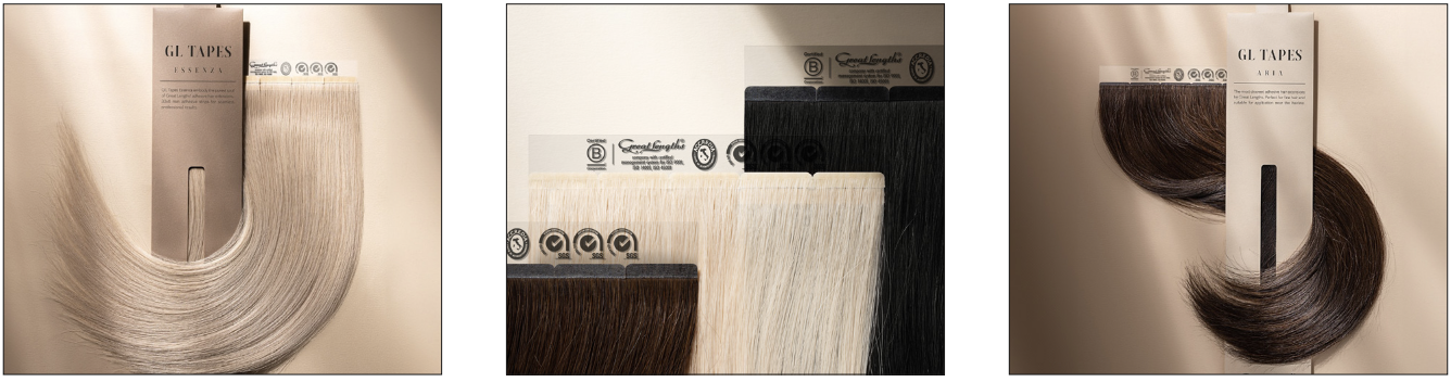 Invisible Tape In Hair Extensions: GL Tapes Natural Cut Extension